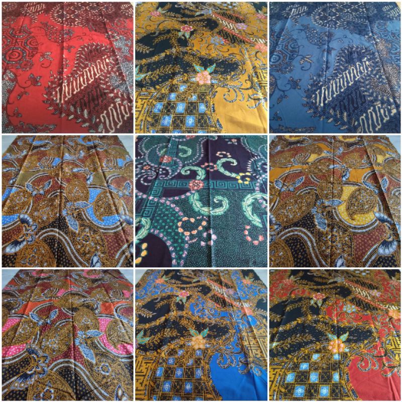 Jual kain batik semi tulis/batik sablon malam bahan batik exclusive ...