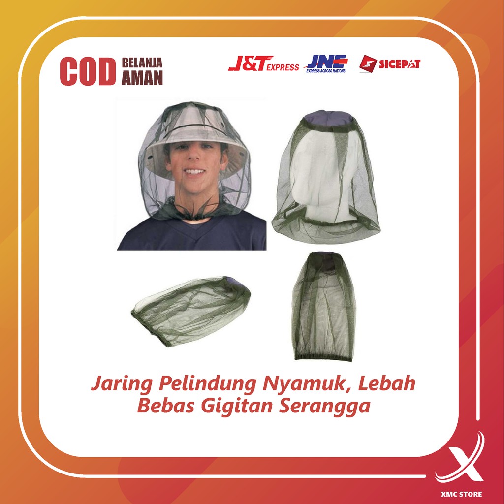 Jual Jaring Berkebun Pelindung Lebah / Penutup Kepala Anti Serangga dan ...