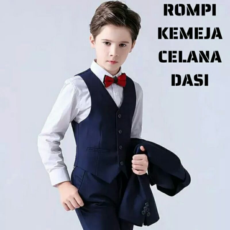 Jual Vest Formal anak - Rompi Setelan Dalaman Jas Pria/Groomsmen ...