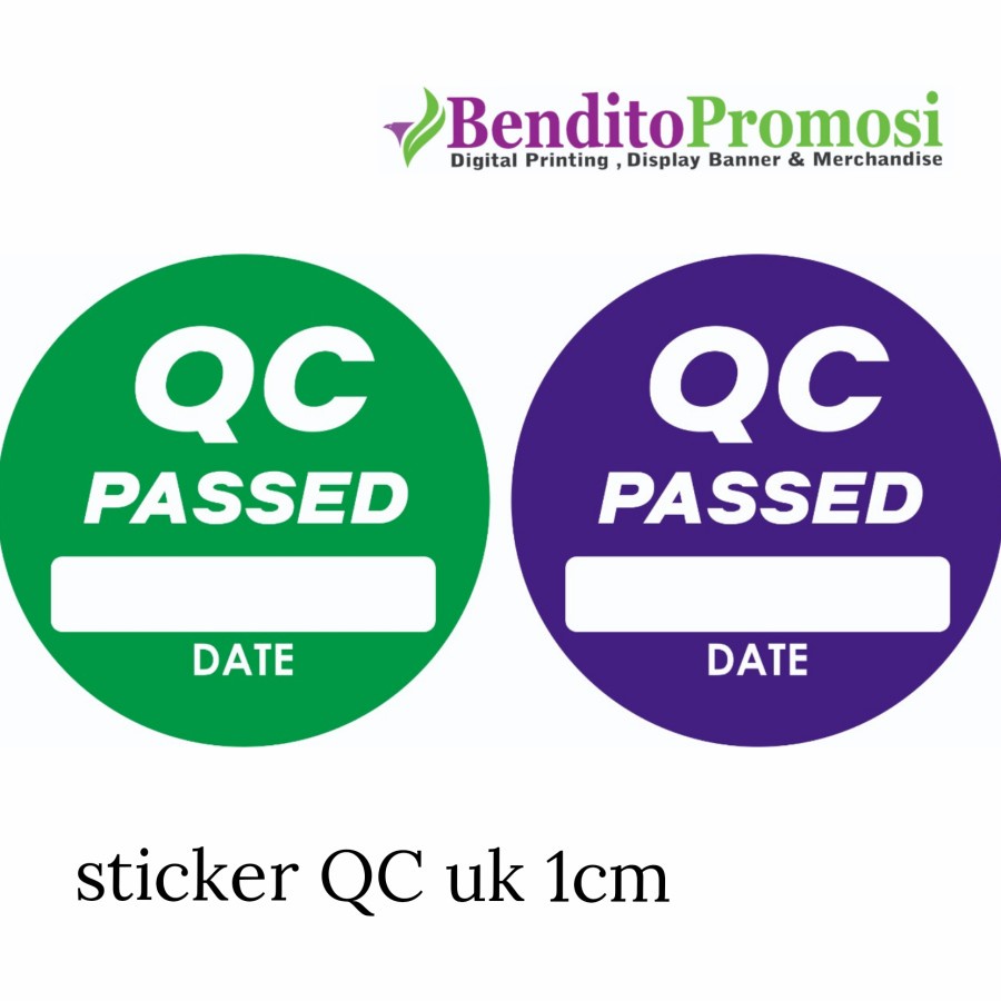 Jual Sticker Label QC, Sticker QC Passed, Sticker Cek Barang, QC Label ...