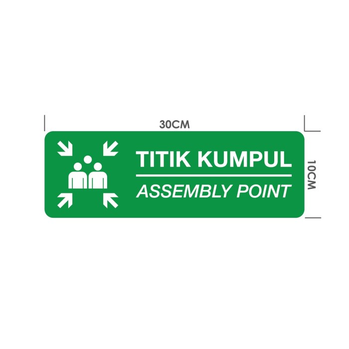Jual Grosir RAMBU TITIK KUMPUL - 10X30CM SIGNAGE Elegan | Shopee Indonesia