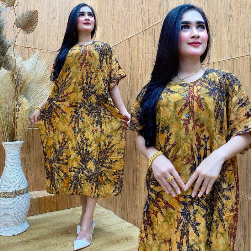Jual DASTER JUMBO BAMBU LD 125 KANCING DEPAN BUSUI BAHAN RAYON | Shopee ...