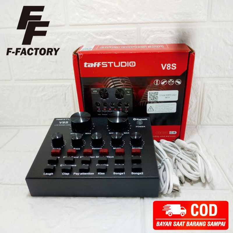 Jual Original Taffstudio Soundcard V8s | Shopee Indonesia
