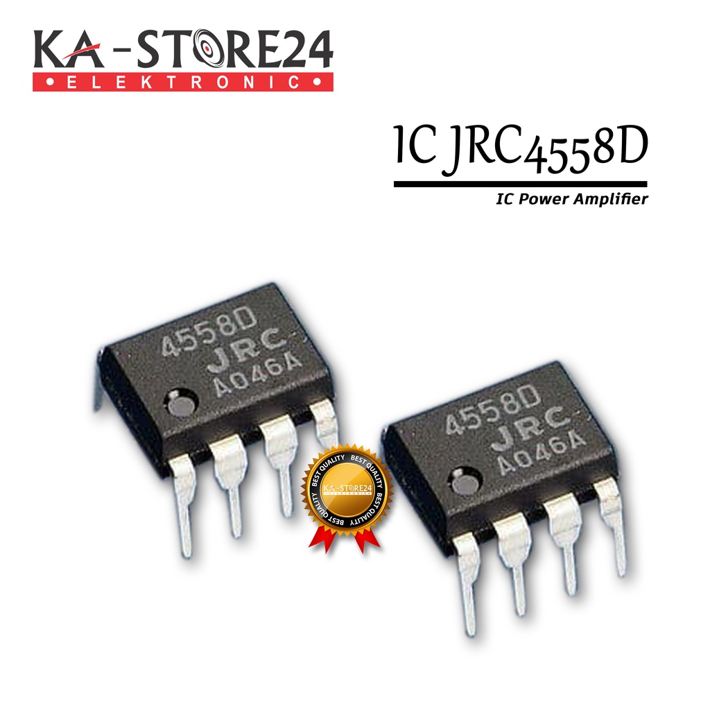 Jual IC JRC4558d Asli JRC4558 IC Power Amplifier 4558 - Dual Operational Amplifier IC | Shopee ...