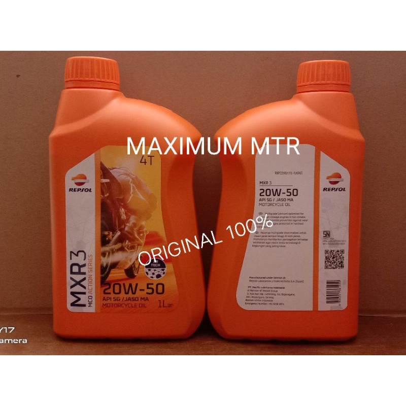 Jual Oli REPSOL MOTO SUPER 4T(1L)/20W-50/MADE IN SPAIN | Shopee Indonesia