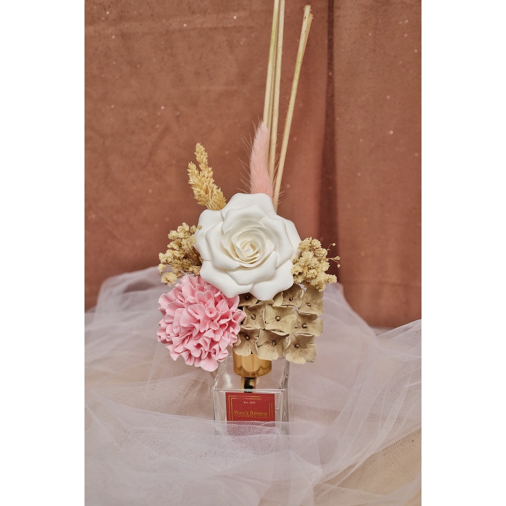 Jual PONYS REVERIE Clay Flower Reed Diffuser 50 ml - CLASSIC WHITE PINK ...