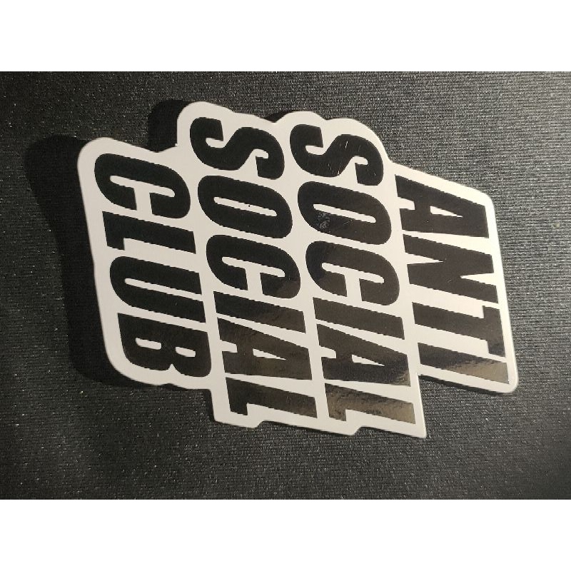 Jual Sticker Pack Distro ANTI SOCILA SOCIAL CLUB Hypebeast Sticker ...