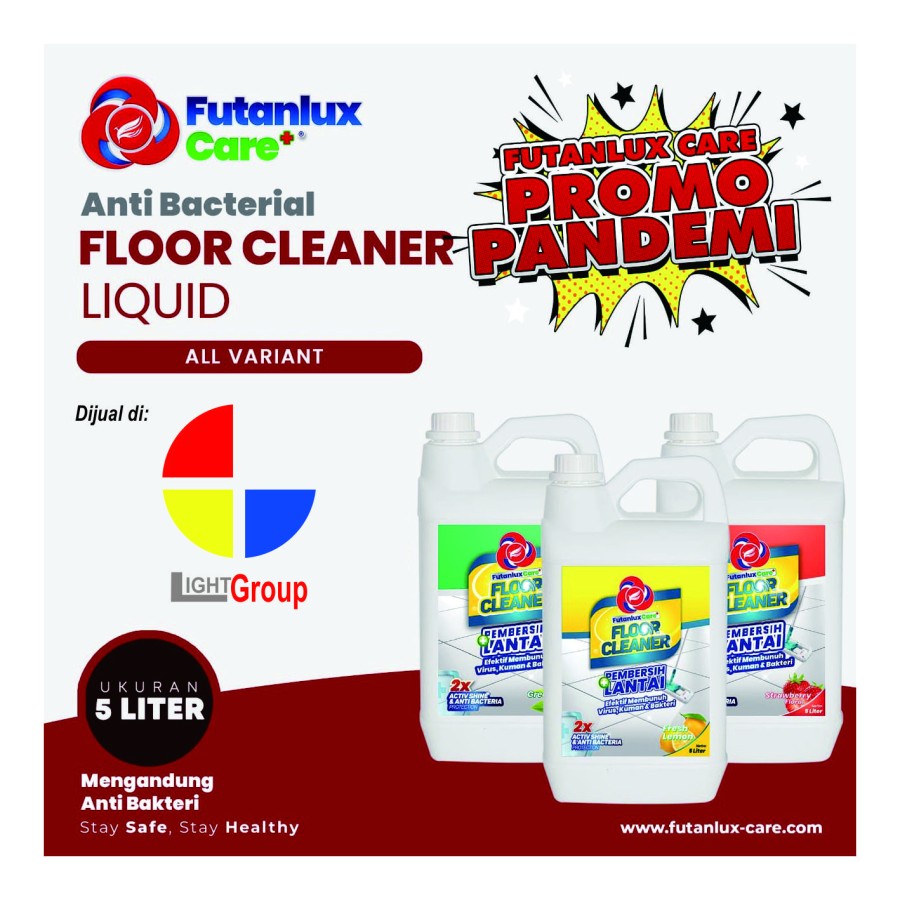 Jual Floor Cleaner Liquid Anti Bacterial 5L Lemon - LGI | Shopee Indonesia