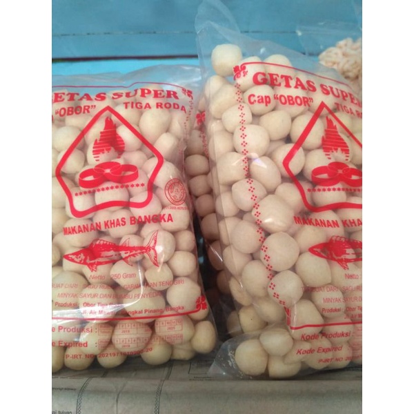 Jual getas bulat cap obor merah super ikan tenggiri 250gr | Shopee ...