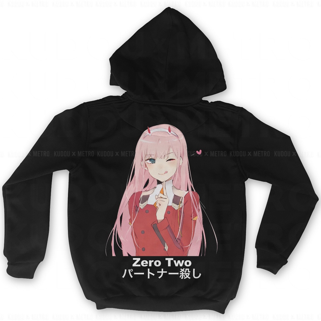 Jual jacket Zero Two Kawaii Waifu Black | Shopee Indonesia