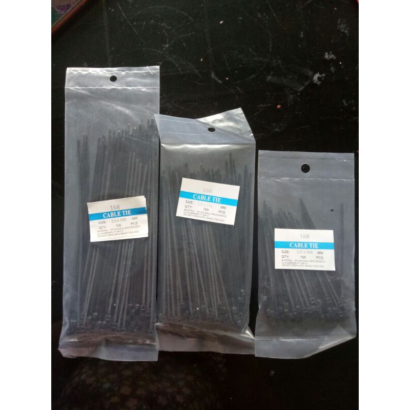 Jual Kabel Ties Kabel Tis Tali Tis Tali Tarik 2,5 x 200mm /150mm /100mm ...