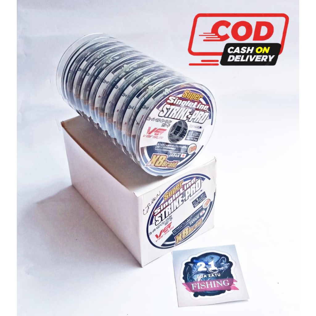 Jual Benang PE VERSUS STRIKE-PRO X8 SINGLELINE 50M PE 1 - Senar Pancing ...