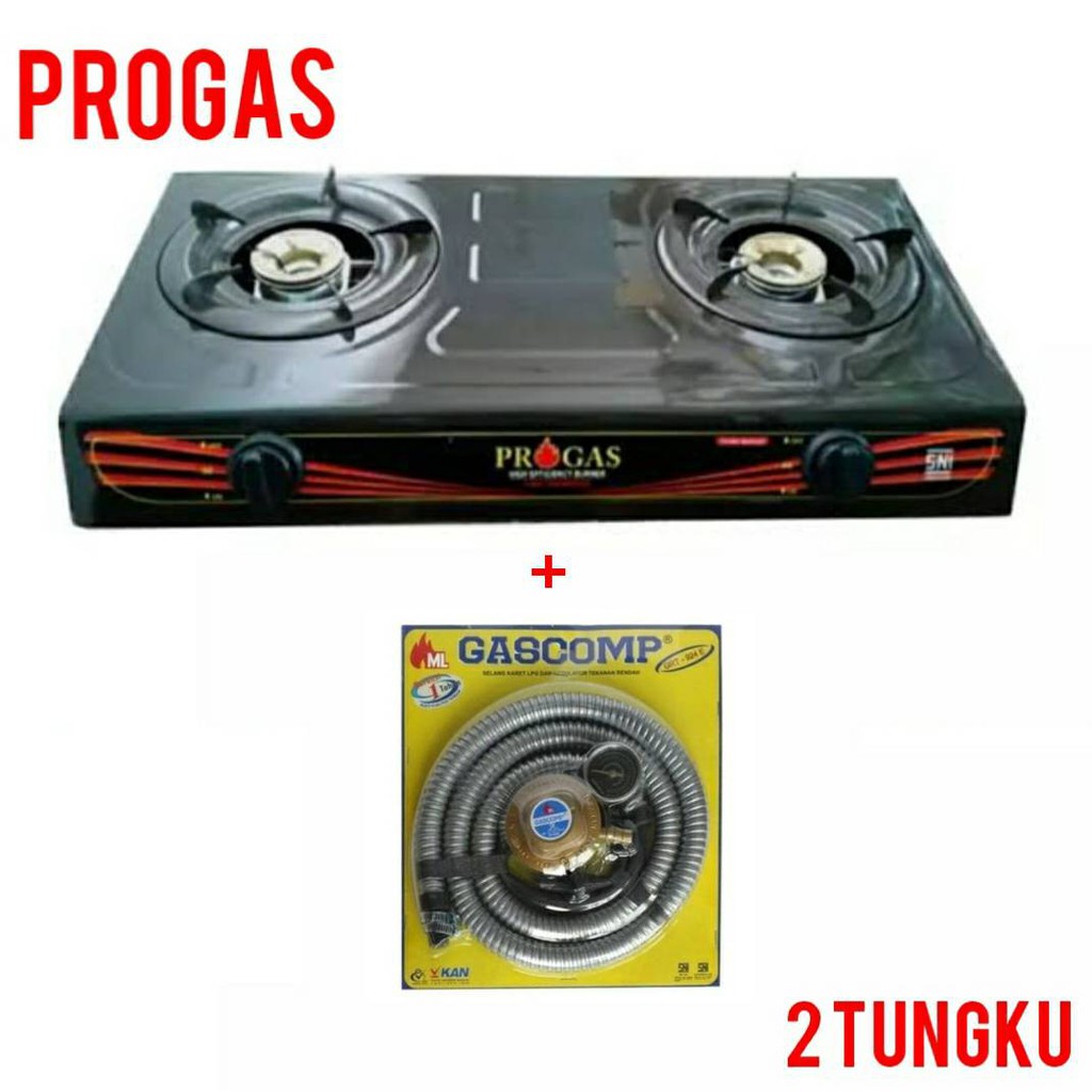 Jual Kompor Gas 2 Tungku Progas Kompor Murah Progas 2 Tungku Kompor ...
