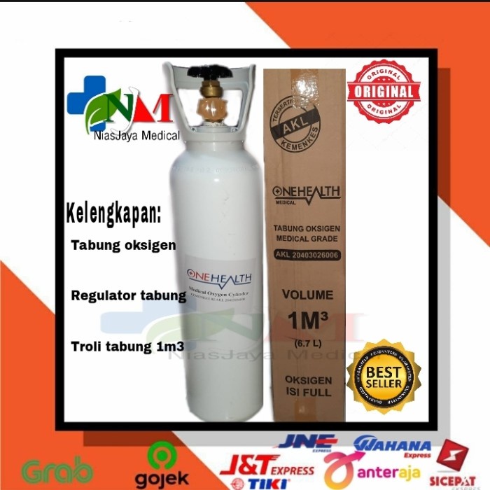Jual Tabung oksigen 1m3 lengkap 1set/Tabung oksigen lengkap 1set ...