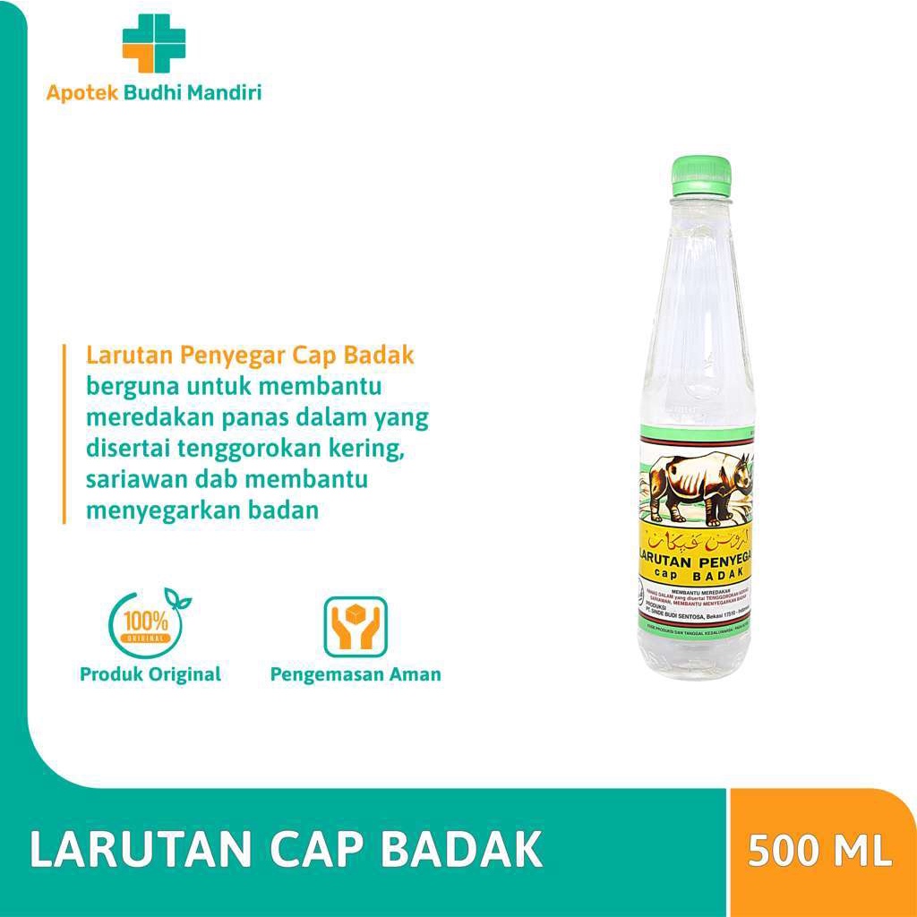 Jual Larutan Penyegar Cap Badak 500ml - Mengatasi Sariawan dan Panas Dalam | Shopee Indonesia