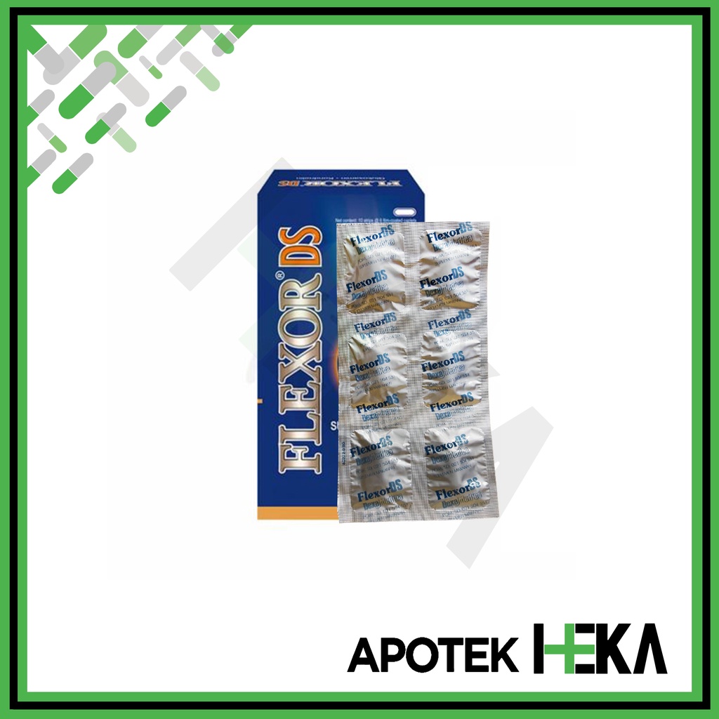 Jual Flexor DS - Glucosamine Memelihara Fungsi Sendi Box isi 10x6 ...