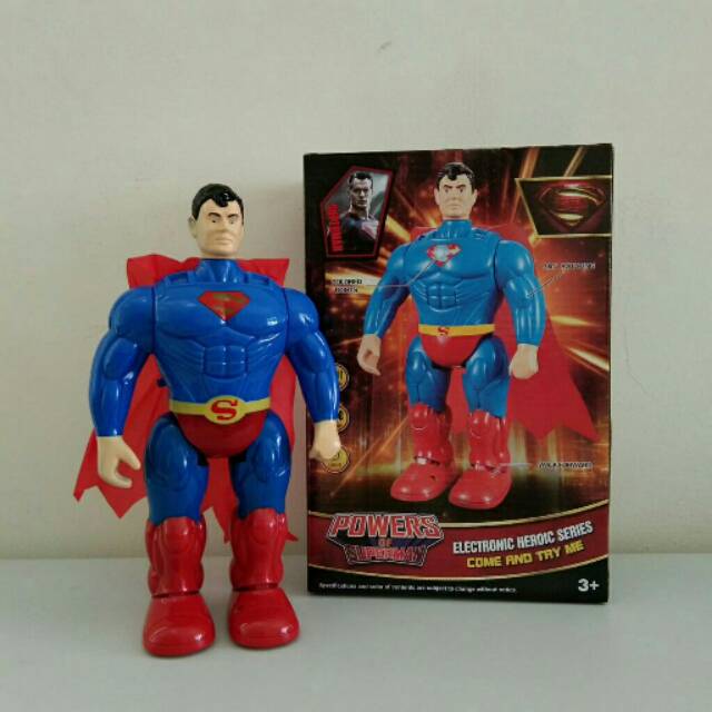 Jual Mainan Robot Superman Heroic Series Lights And Musics | Shopee ...