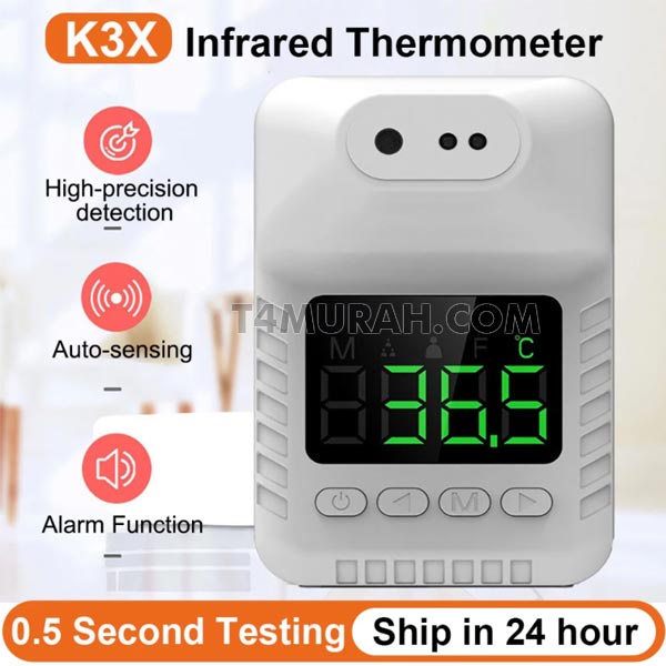 Jual Wall Thermometer Standing Otomatis Termometer Dinding Tempel ...