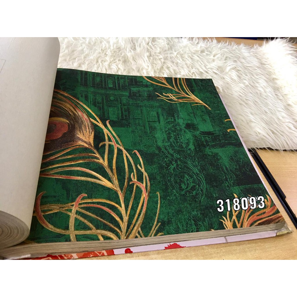 Jual Wallpaper Dinding Motif Bulu Peacock Burung Merak Vintage GIPrive ...