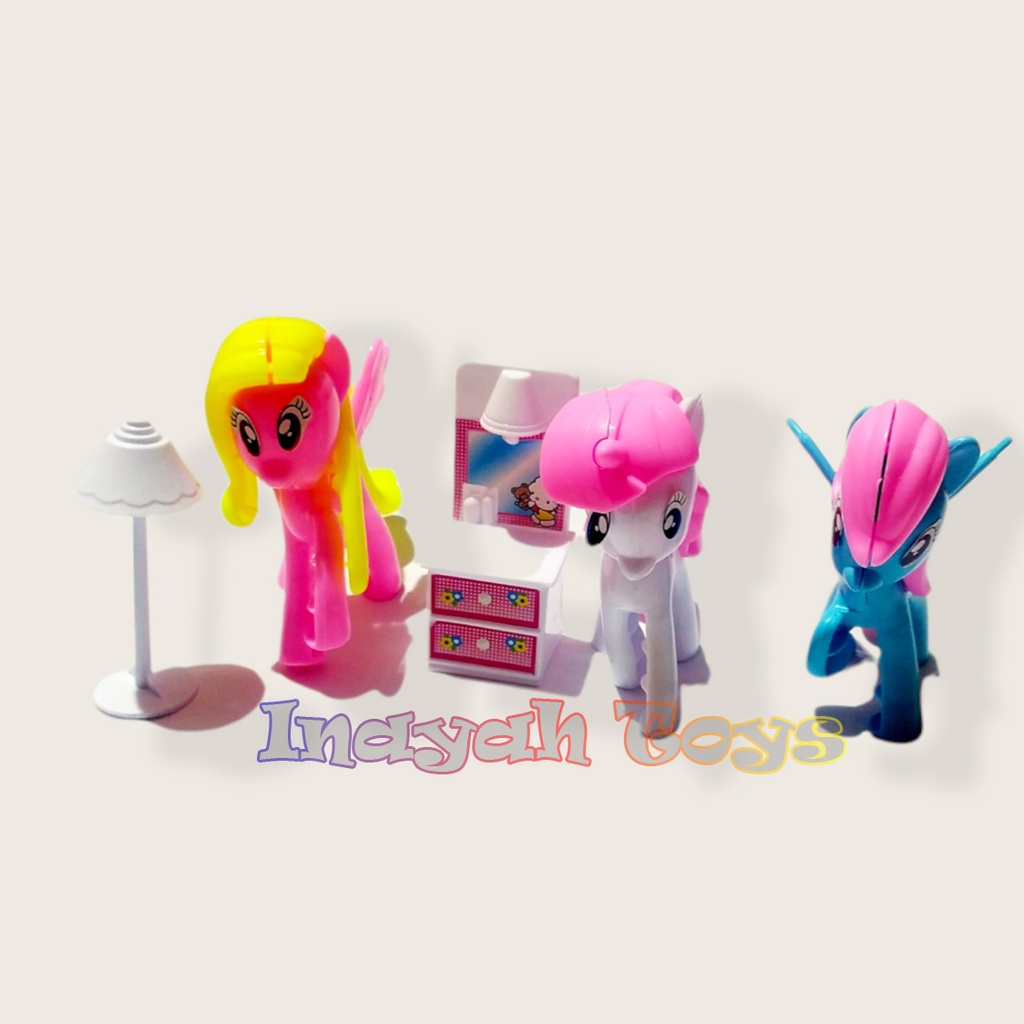 Jual MY LITTLE PONY Action Figure Set Miniatur Pajangan Mainan Kuda ...