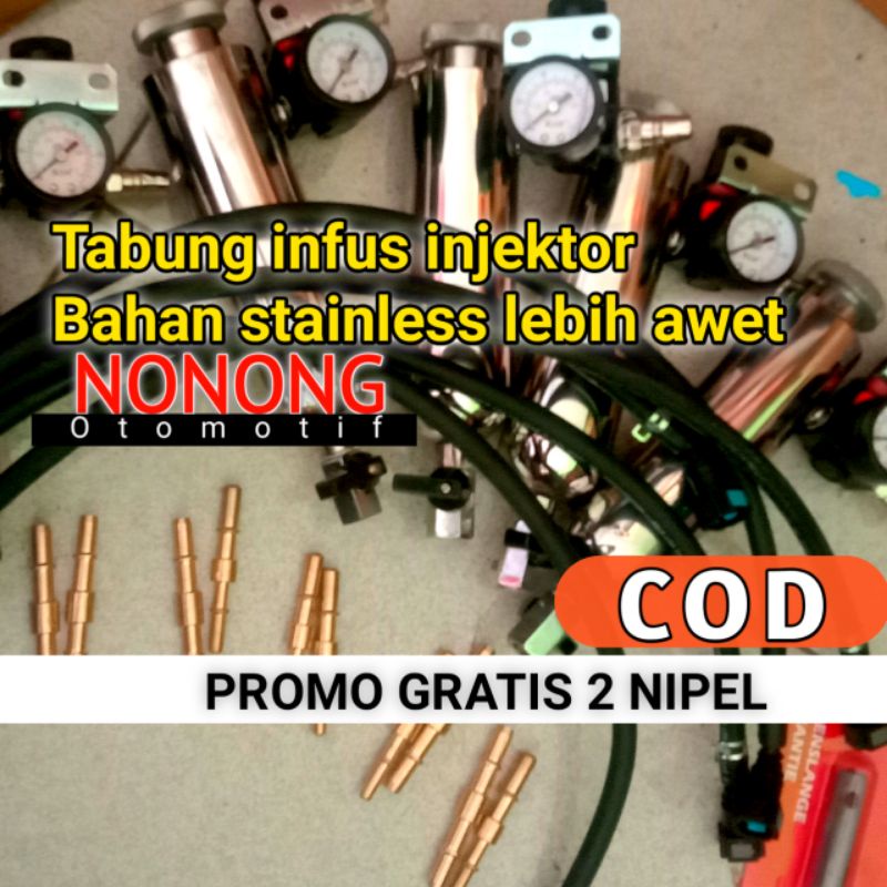 Jual Tabung infus injektor bahan stainless Gratis 2 NIPEL | Shopee ...