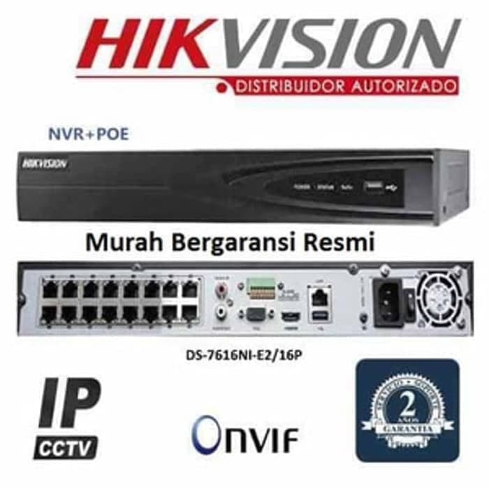 Jual NVR 16CH HIKVISION DS-7616NI-Q2/16P | Shopee Indonesia