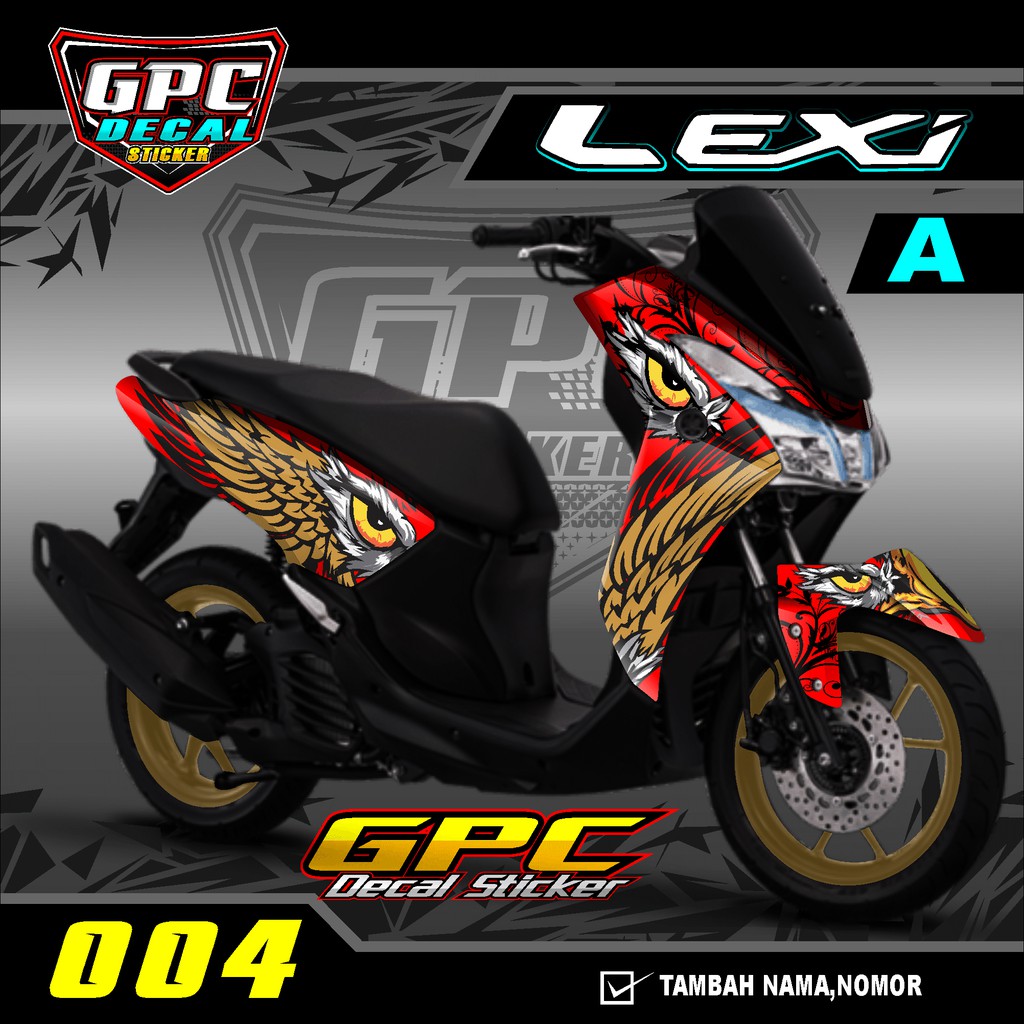 Jual Decal Sticker Variasi Fullbody Yamaha Lexi 004-Dekal Stiker Lexi ...