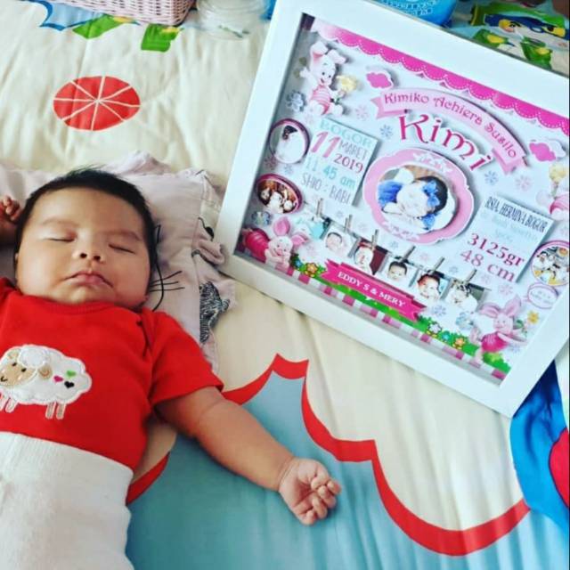 Jual BIODATA FRAME BAYI 3D | Shopee Indonesia