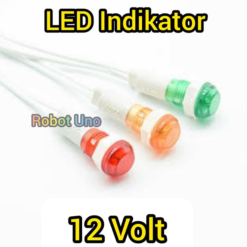 Jual LED Indikator 12V Pilot Lamp DC Indikator Led | Shopee Indonesia