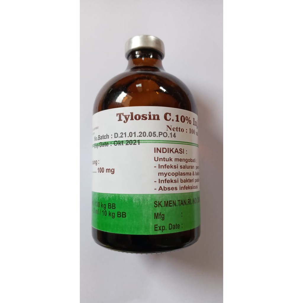 Jual Obat flu batuk Tylosin c 10% inj MeYer ( ORIGINAL) | Shopee Indonesia