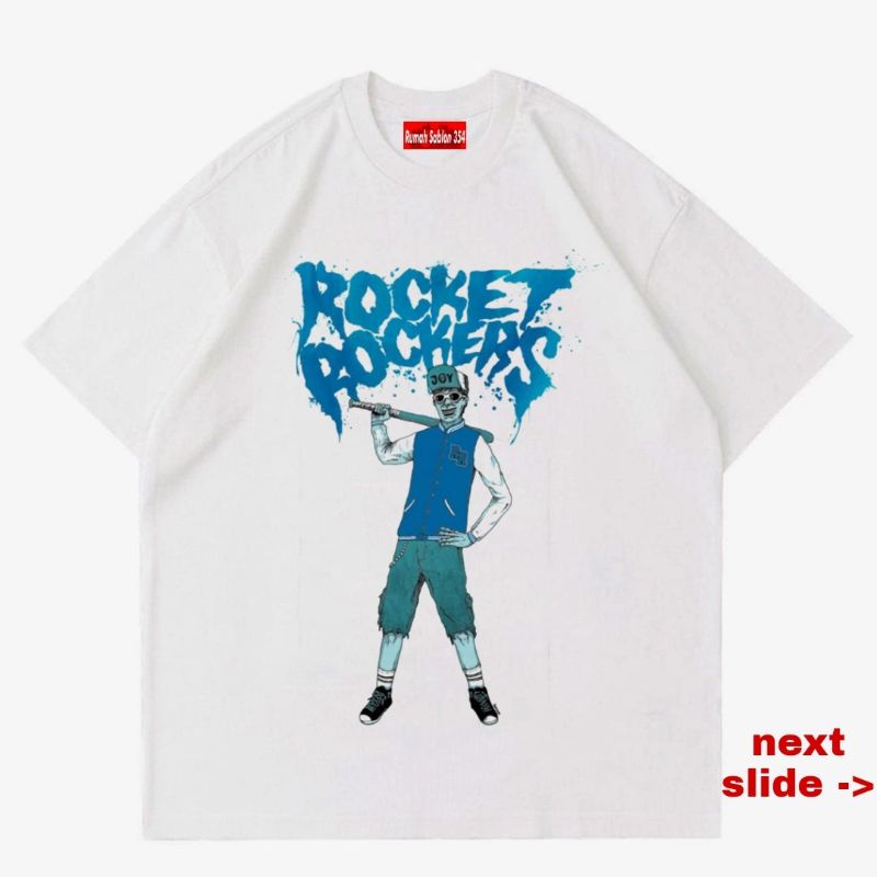 Jual KAOS ROCKET ROCKERS BAJU BAND METAL POP PUNK T-SHIRT PUTIH ...