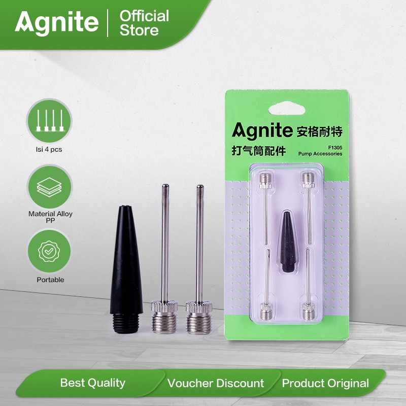 Jual Agnite Gas Needle Set / Pentil Pompa Bola / Pentil Besi Isi 4 ...