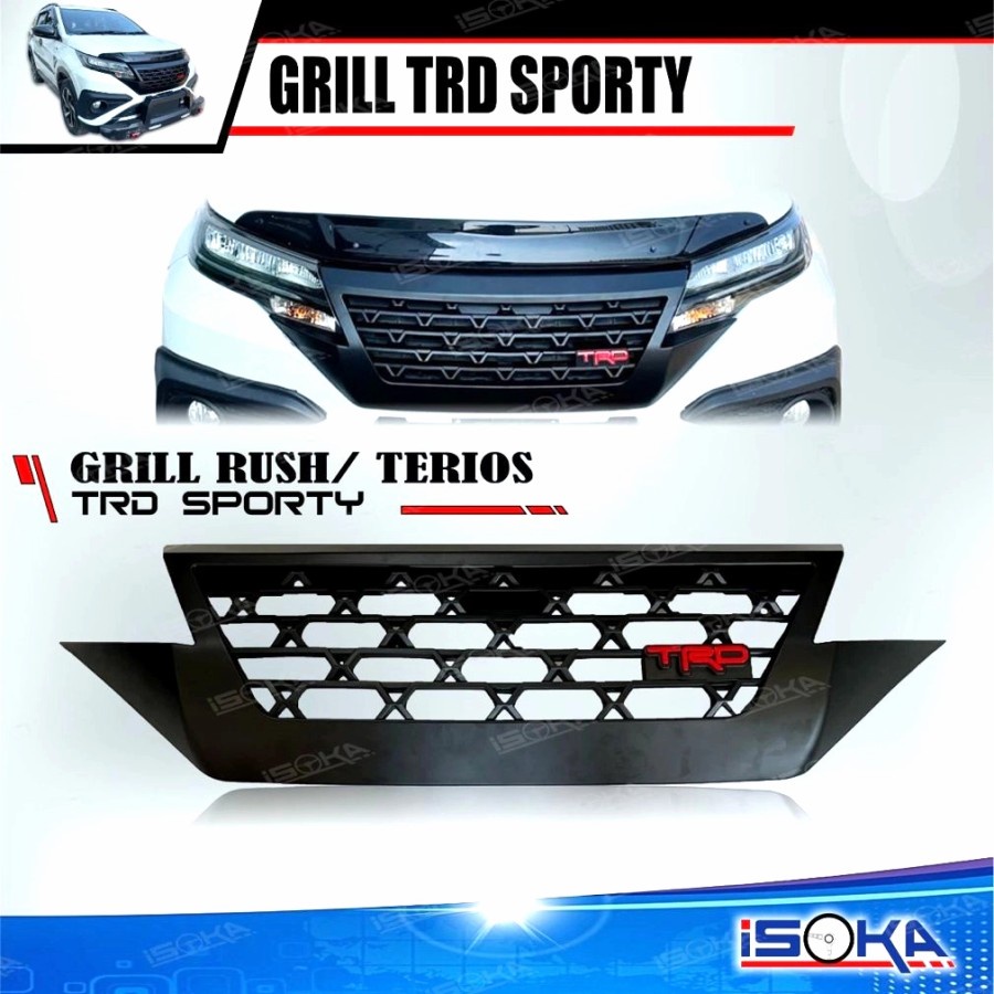 Jual Grill depan mobil Toyota RUSH/TERIOS 2018 on model TRD | Shopee ...