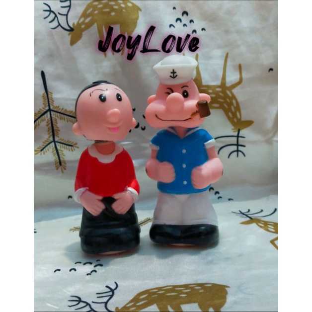 Jual boneka kepala goyang popaye dan olive (sepasang) | Shopee Indonesia