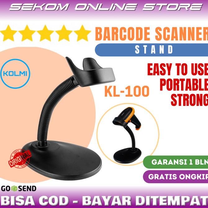 Jual KOLMI Barcode Scanner Stand Standing Dudukan Tiang Barcode KL100 | Shopee Indonesia