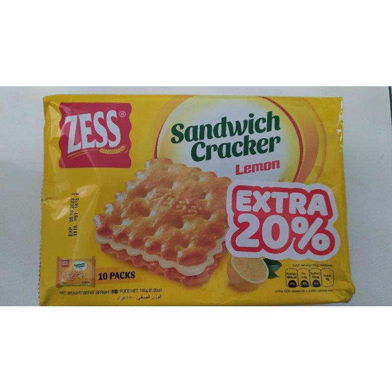 Jual Sandwich cracker ZESS biskuit lemon | Shopee Indonesia
