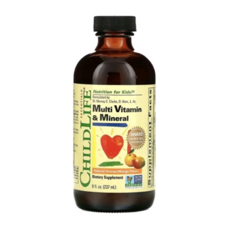 Jual Child life Multivitamin & mineral vitamin anak 237ml | Shopee ...