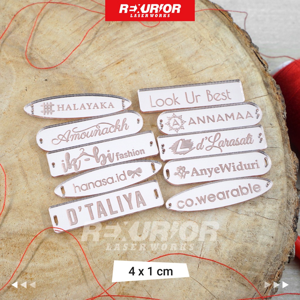 Jual Label Akrilik ROSE GOLD Hijab, Tas, Mahar & Pakaian | REXURIOR ...