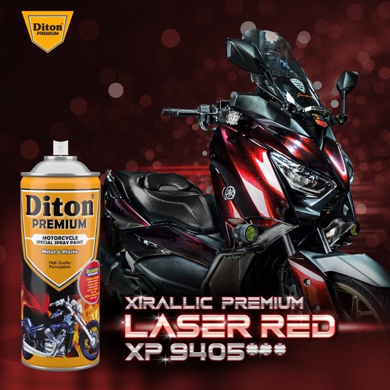 Jual DITON PREMIUM MERAH XIRALLIC LASER RED XP 9405 *** CAT SEMPROT ...