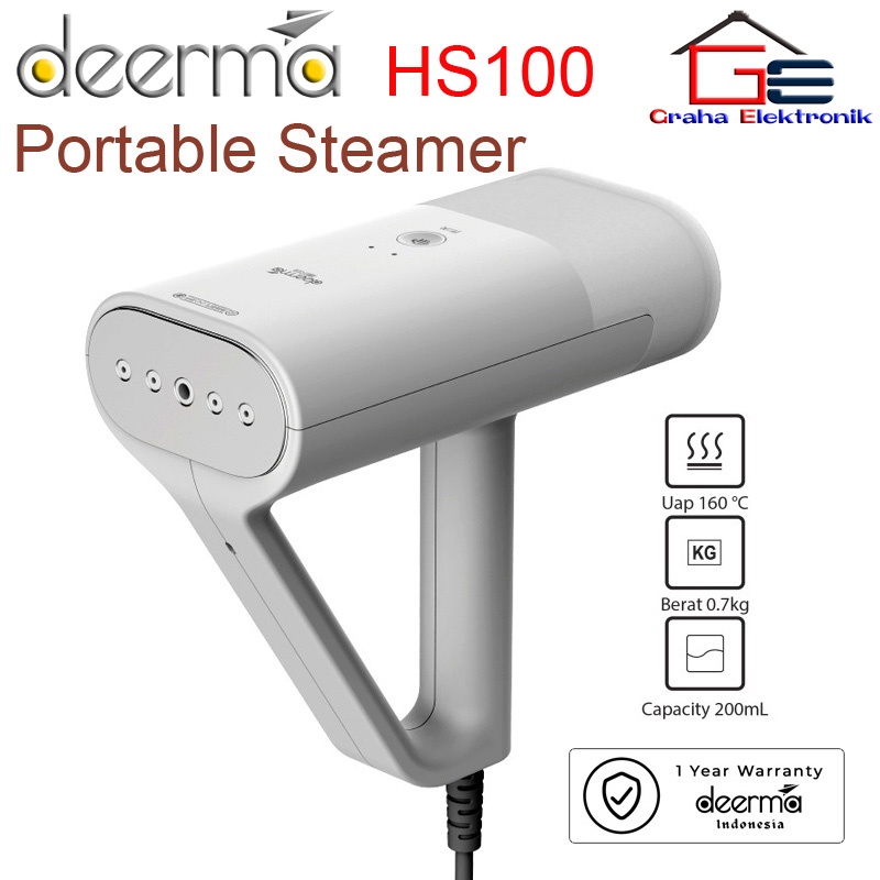 Jual Setrika Uap DEERMA HS100 Portable Handheld Steamer Original ...