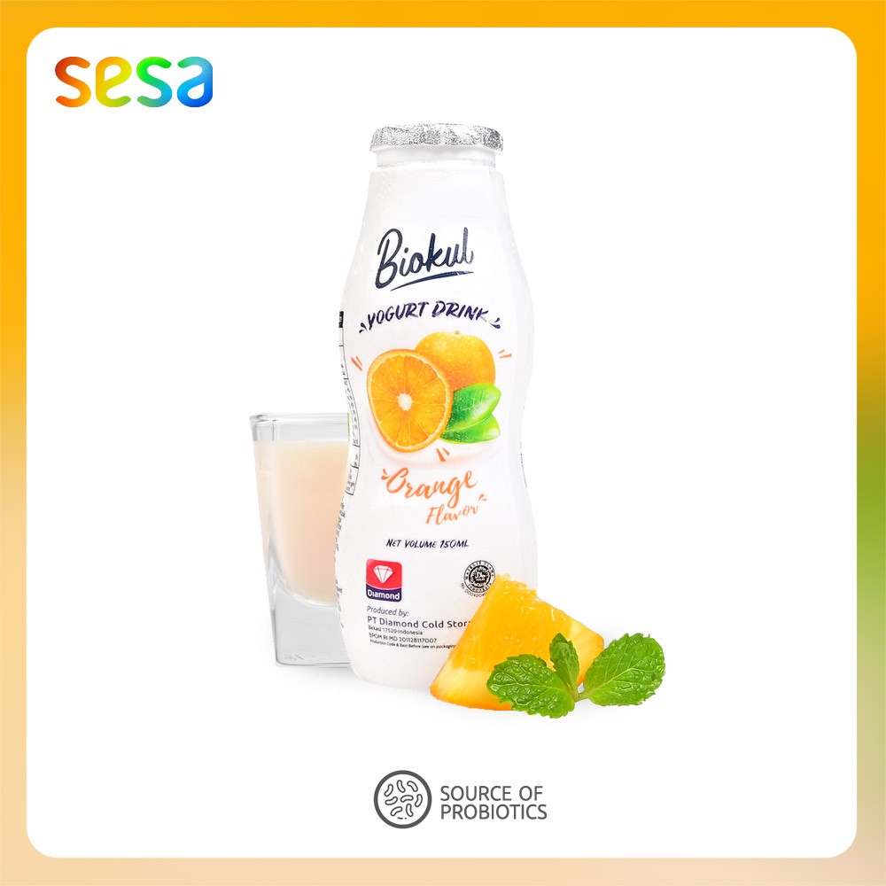 Jual Biokul Drink Yogurt Orange 150 Ml Shopee Indonesia