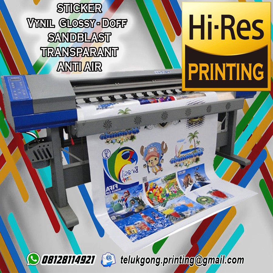 Jual Spanduk Print Sticker Vynil Glossy Doff Trasparant 50x100cm ...
