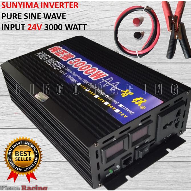 Jual Power Inverter Pure Sine Wave Dc 24V To Ac220V 3000 Watt | Shopee Indonesia