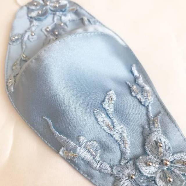 Jual Masker kain premium dusty blue | Shopee Indonesia