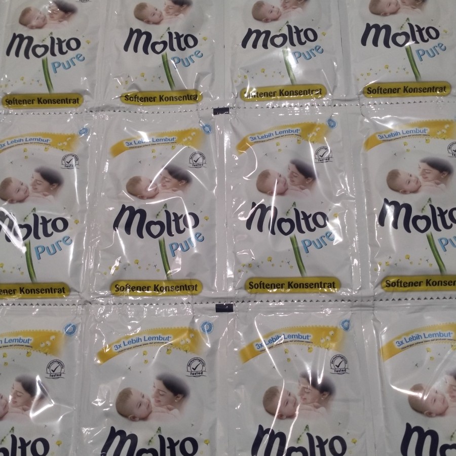 Jual Molto Pure Softener Konsentrat 3x Lebih Lembut 12 Sachet 20 ml ...