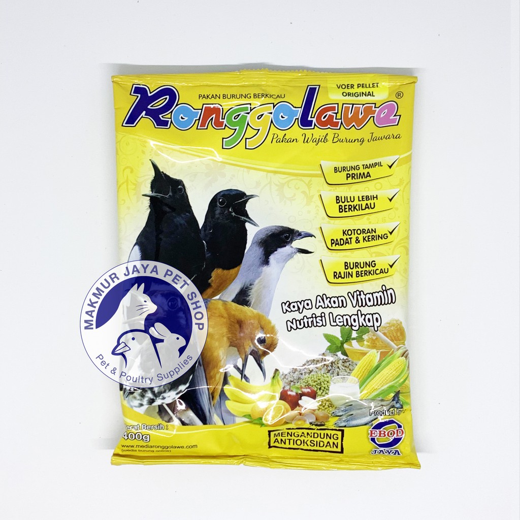 Jual Ronggolawe Ebod Jaya Pakan Burung Voer Pelet Original | Shopee ...