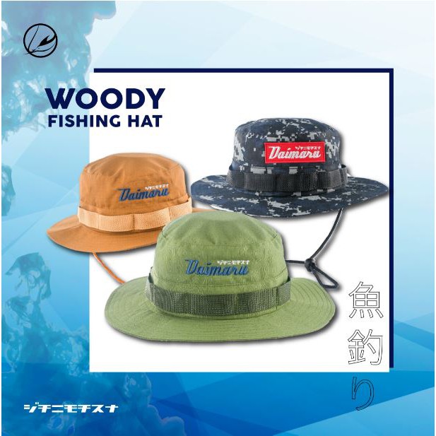 Jual Aksesori Pancing/ Topi Mancing - Daimaru Woody Fishing Hat ...