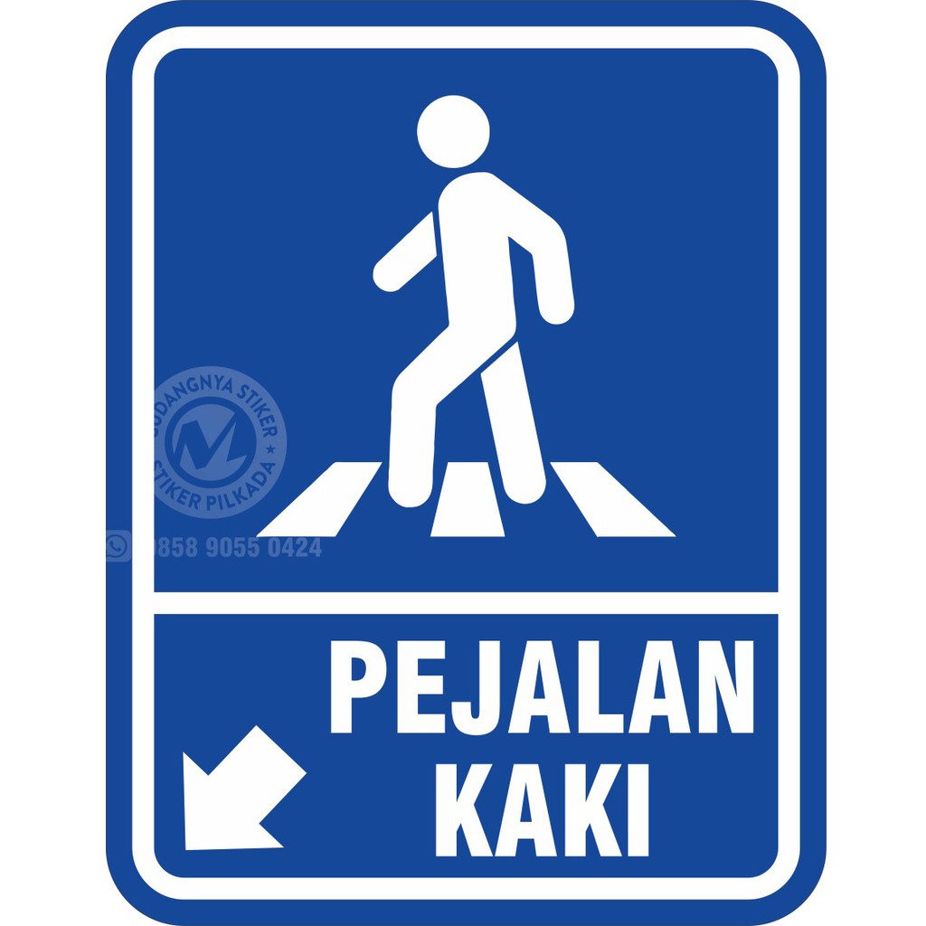 Jual STIKER VINYL RAMBU PEJALAN KAKI KE KIRI | Shopee Indonesia