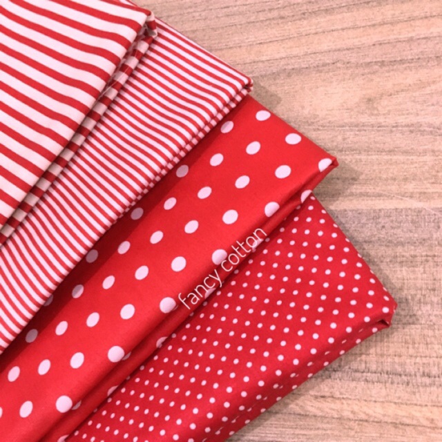 Jual kain katun jepang motif red edition.. | Shopee Indonesia