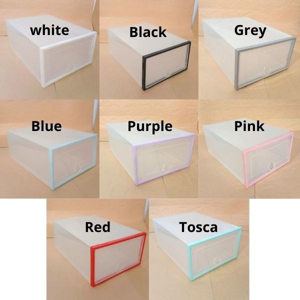 Jual Kotak Sepatu Plastik Tebal Serbaguna /Tempat Penyimpanan Sepatu ...